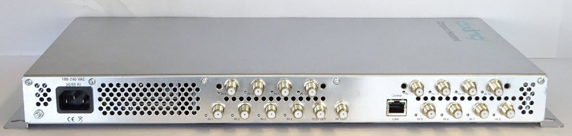 16 x DVB-S/S2/S2X, DVB-T/T2, DVB-C IN -> DVB-T/C (COFDM/QAM) OUT Transmodulaattori, FTA ...